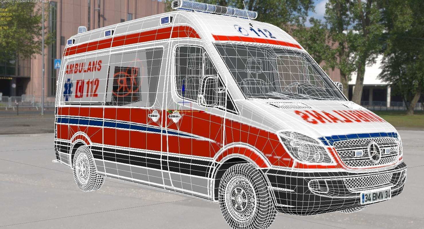 Mercedes Ambulance - 3D Model by ferhatkose19