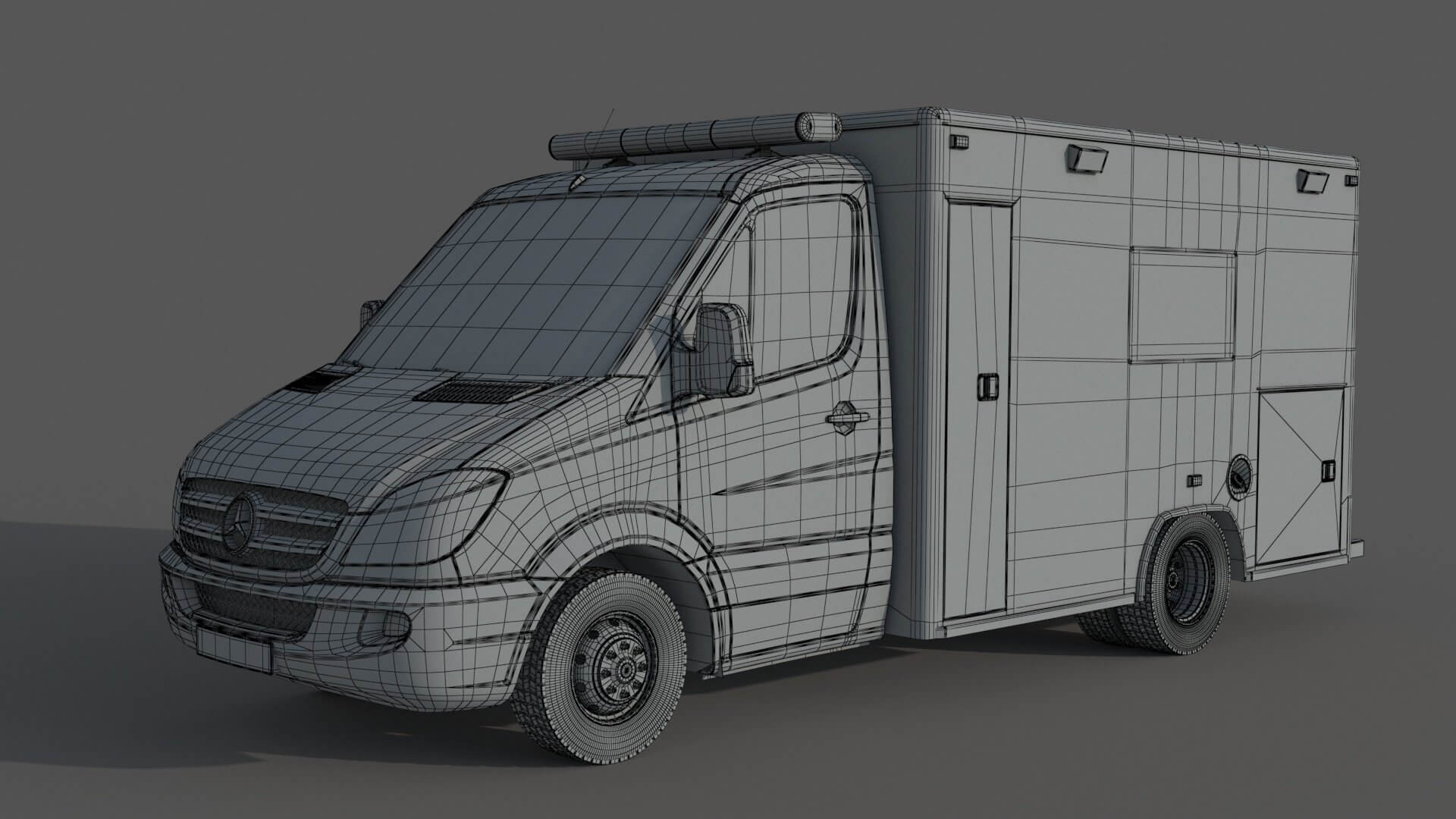 Mercedes Benz Sprinter 516 CDI GSF RTW Krankenwagen - 3D Model by ...