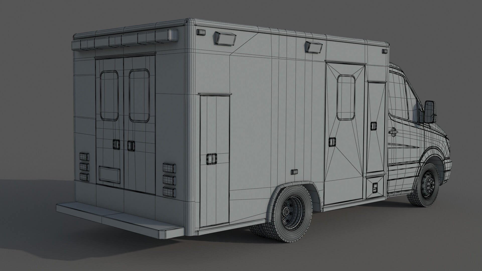 Mercedes Benz Sprinter 516 CDI GSF RTW Krankenwagen - 3D Model by ...