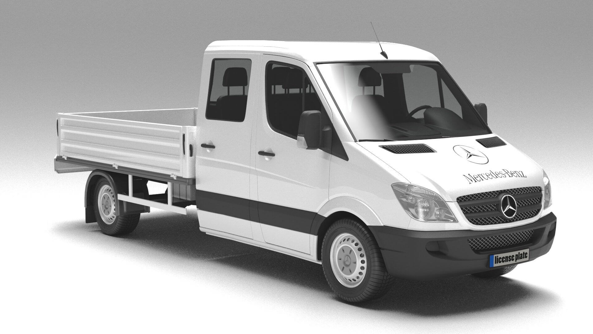 Mercedes Benz Sprinter Double Cab Pickup - 3D Model by ferhatkose19