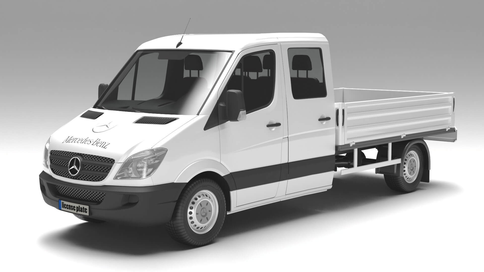 Mercedes Benz Sprinter Double Cab Pickup - 3D Model by ferhatkose19
