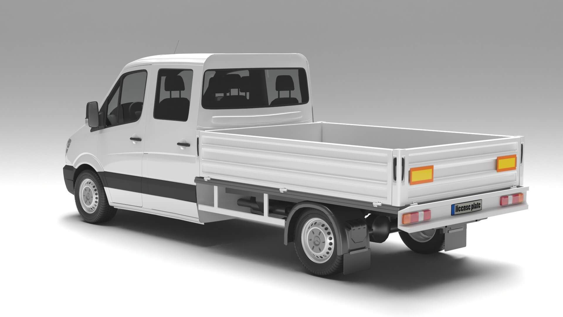 Mercedes Benz Sprinter Double Cab Pickup - 3D Model by ferhatkose19