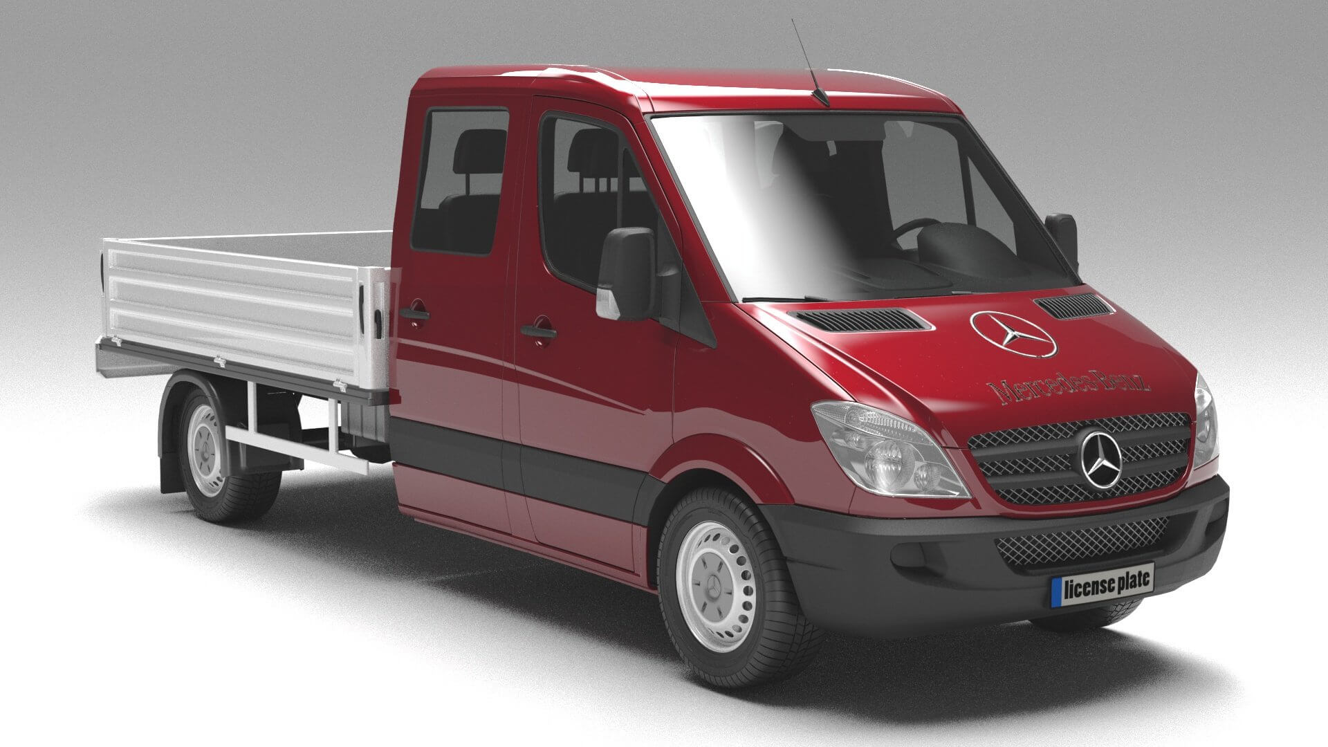 Mercedes Benz Sprinter Double Cab Pickup - 3D Model by ferhatkose19