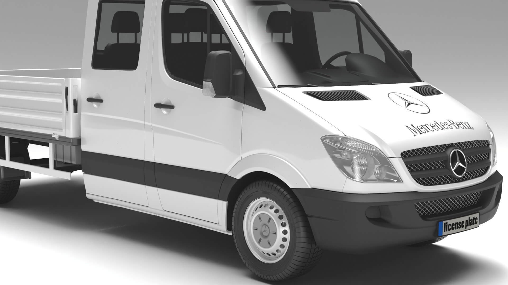 Mercedes Benz Sprinter Double Cab Pickup - 3D Model by ferhatkose19