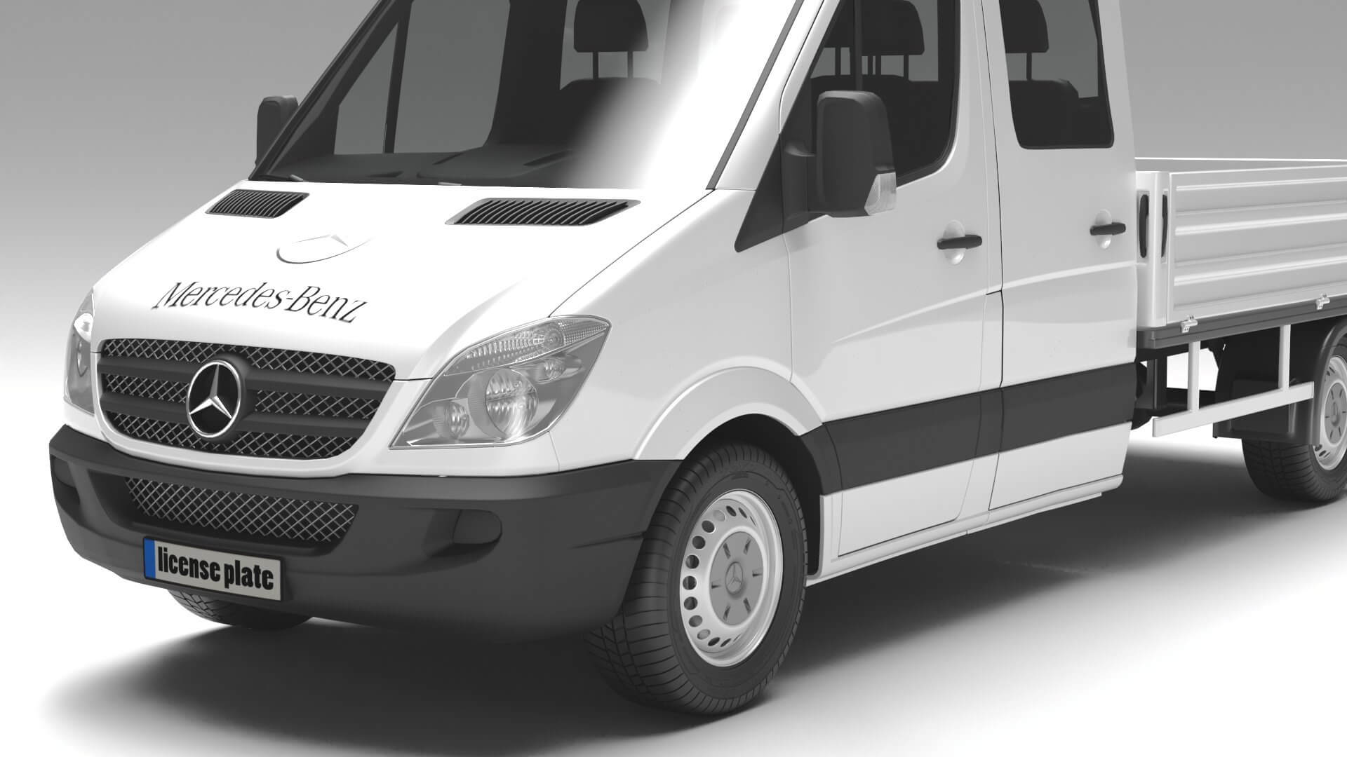 Mercedes Benz Sprinter Double Cab Pickup - 3D Model by ferhatkose19