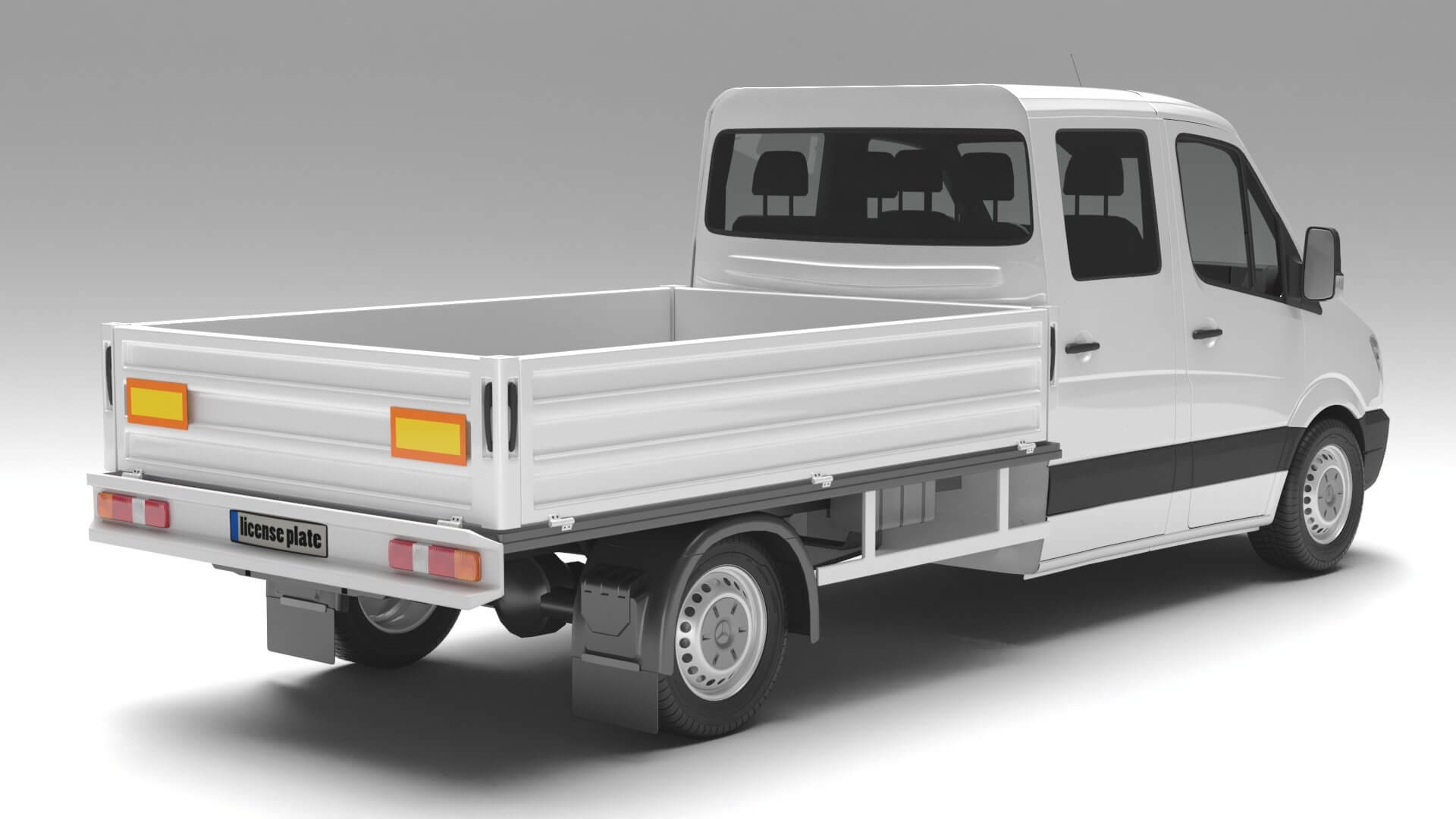 Mercedes Benz Sprinter Double Cab Pickup - 3D Model by ferhatkose19