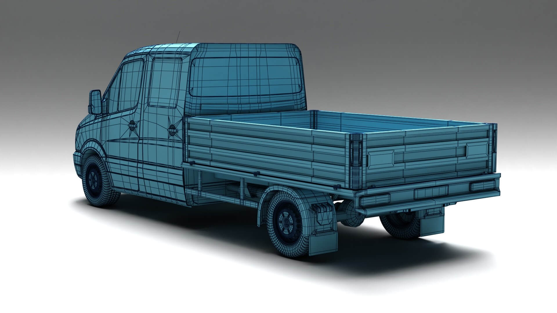 Mercedes Benz Sprinter Double Cab Pickup - 3D Model by ferhatkose19