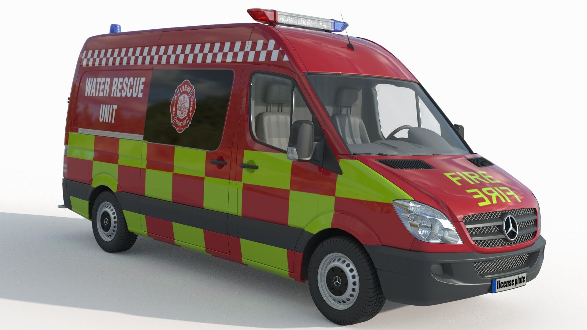 Mercedes Benz Sprinter Fire Rescue - 3D Model by ferhatkose19