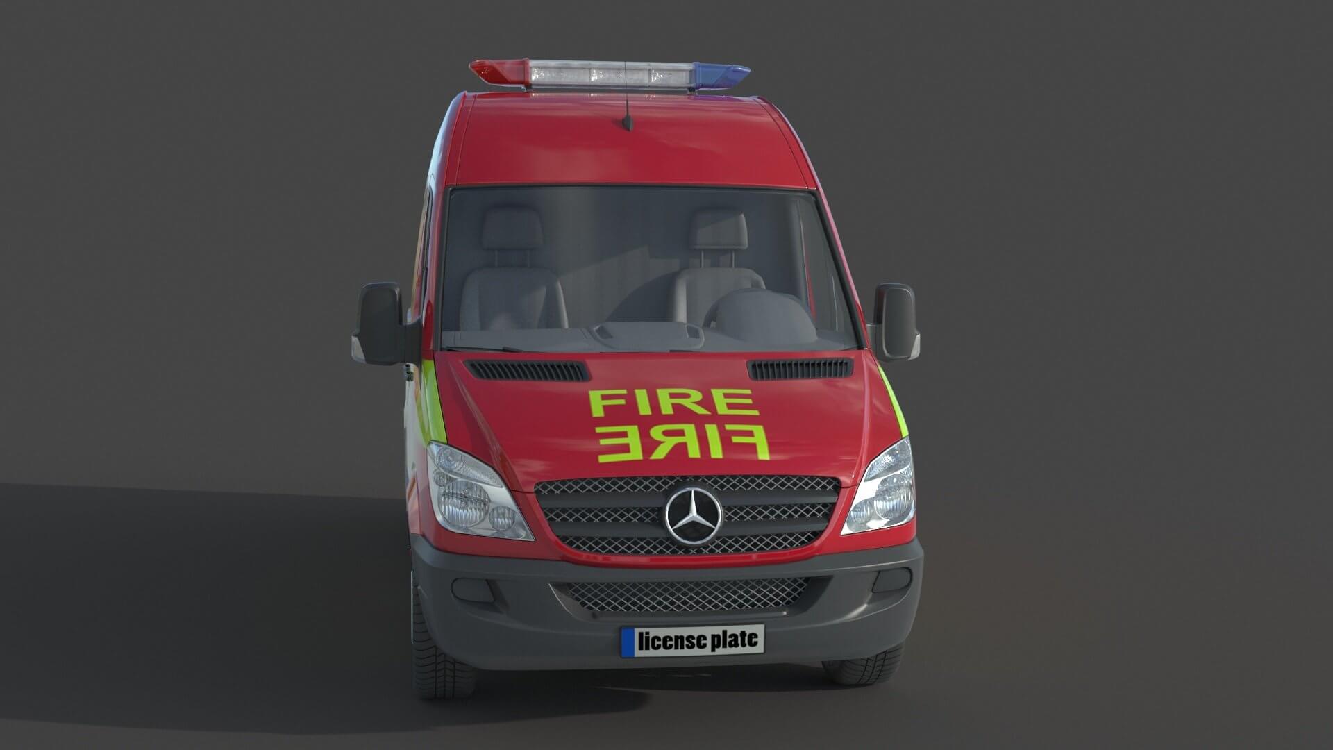 Mercedes Benz Sprinter Fire Rescue - 3D Model by ferhatkose19