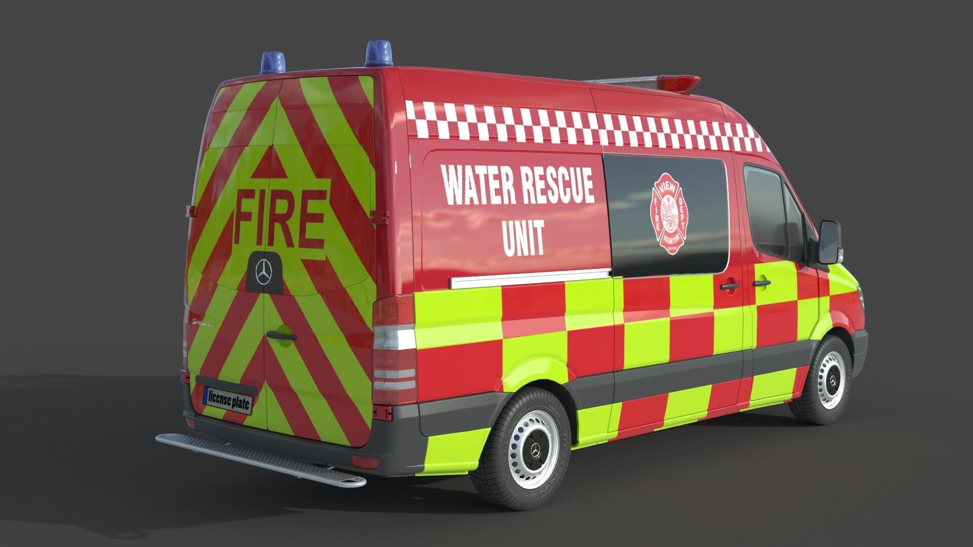 Mercedes Benz Sprinter Fire Rescue - 3D Model by ferhatkose19