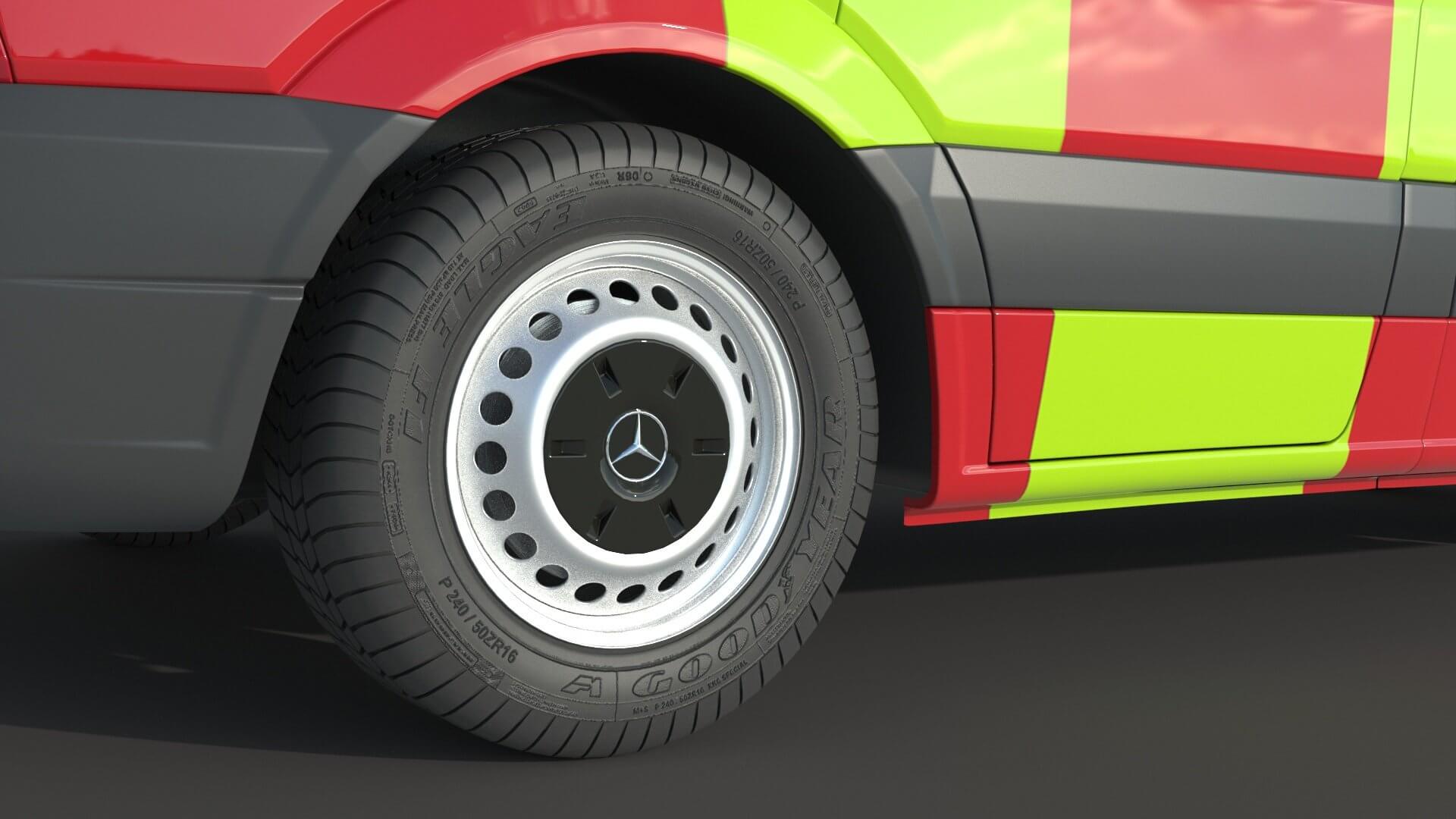Mercedes Benz Sprinter Fire Rescue - 3D Model by ferhatkose19