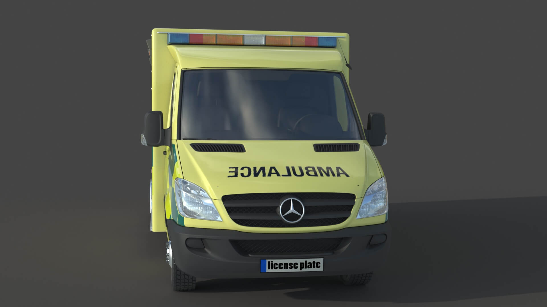 Mercedes Benz Sprinter Krankenwagen Ambulance - 3D Model by ferhatkose19