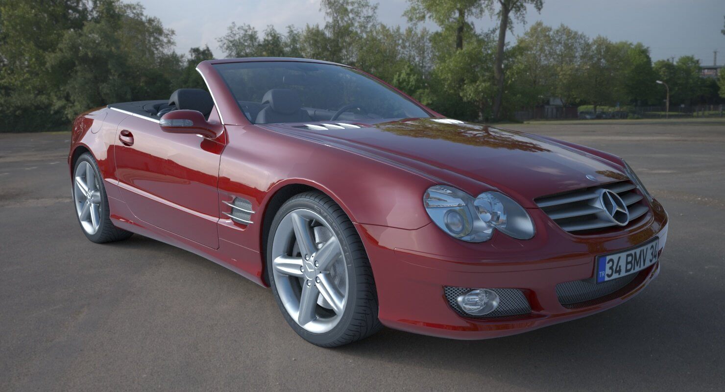 Mercedes SL 500 - 3D Model by ferhatkose19