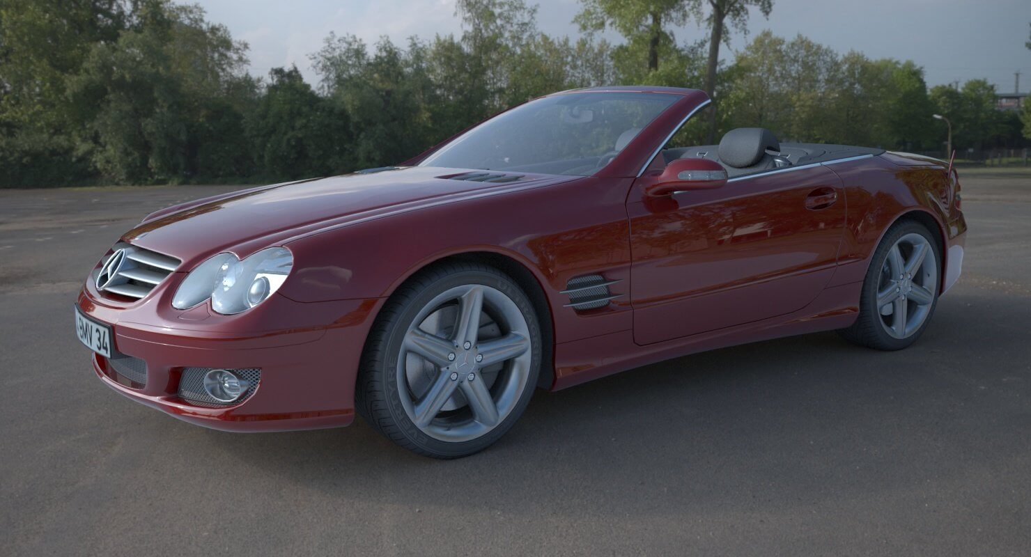 Mercedes SL 500 - 3D Model by ferhatkose19