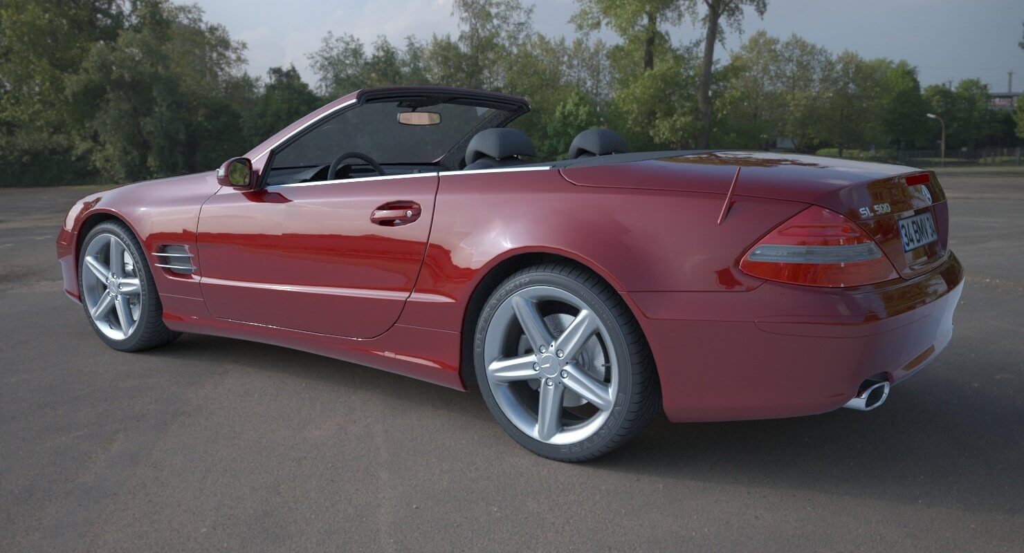 Mercedes SL 500 - 3D Model by ferhatkose19
