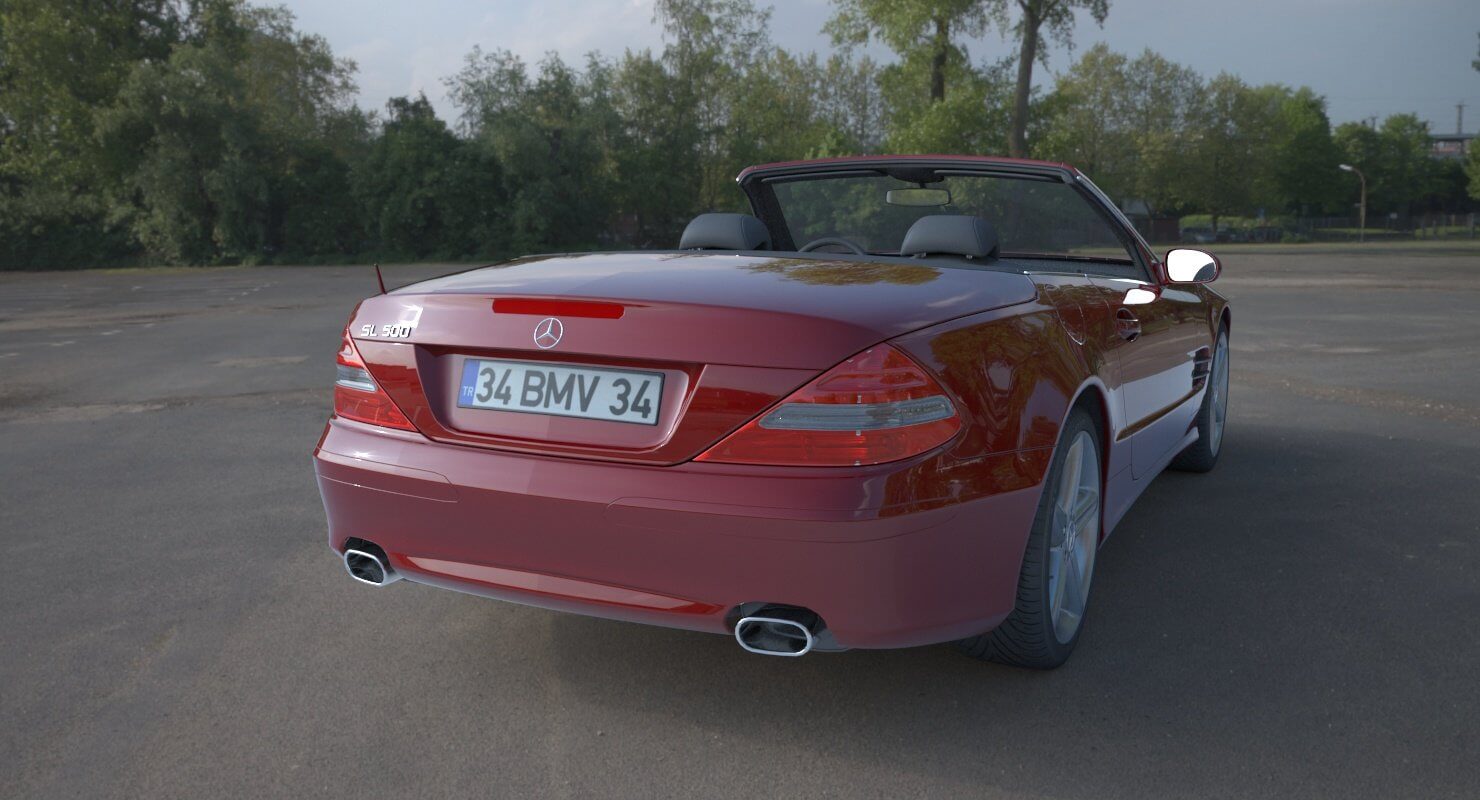 Mercedes SL 500 - 3D Model by ferhatkose19