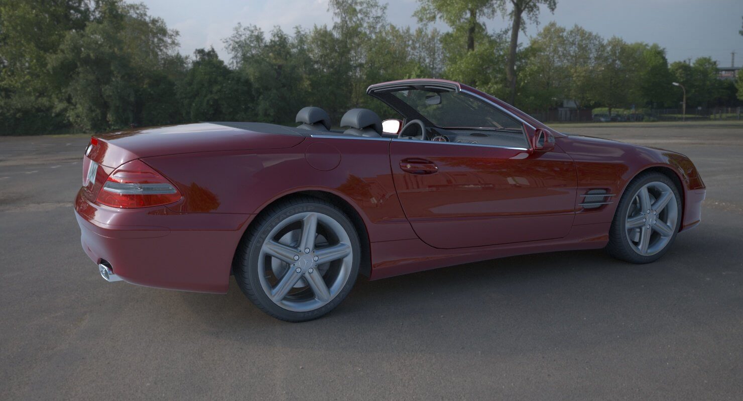 Mercedes SL 500 - 3D Model by ferhatkose19