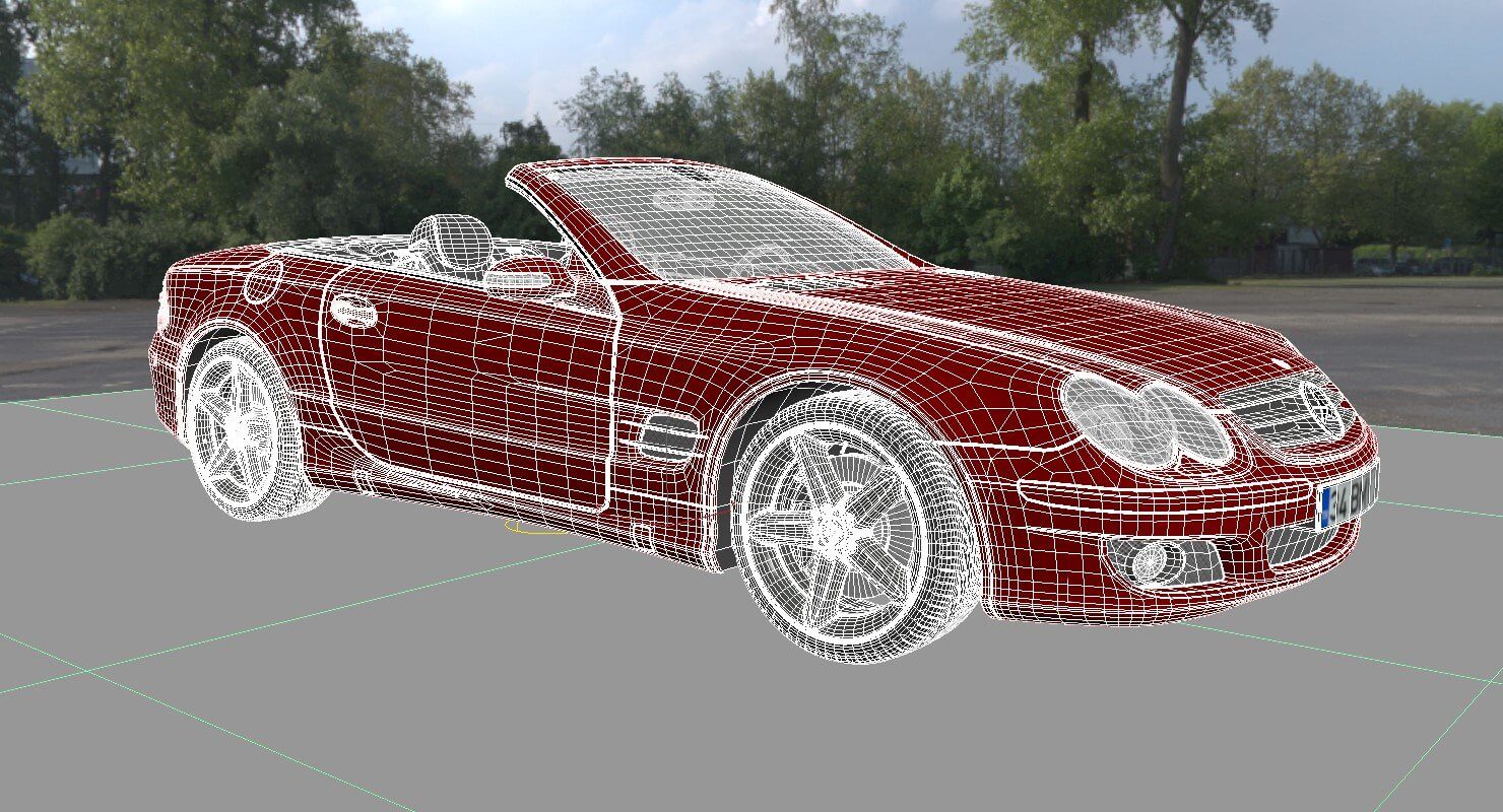 Mercedes SL 500 - 3D Model by ferhatkose19