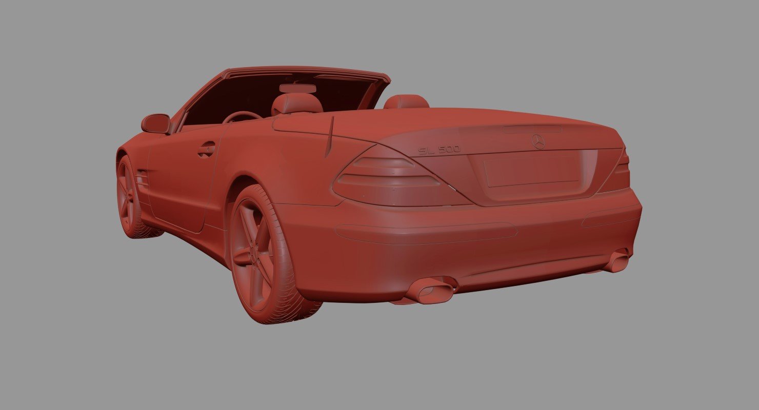 Mercedes SL 500 - 3D Model by ferhatkose19