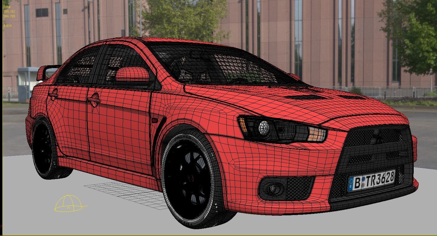 Mitsubishi Lancer Evo X - 3D Model by ferhatkose19