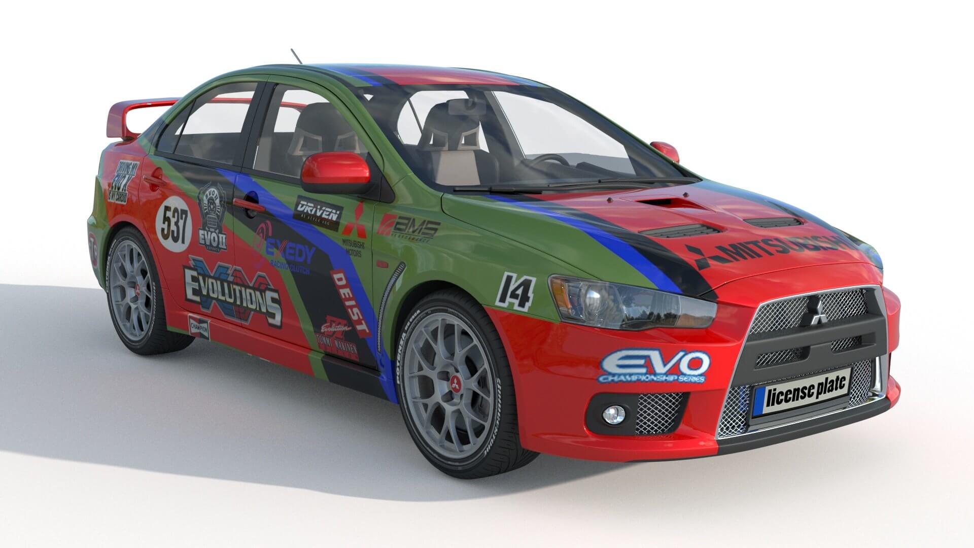 Mitsubishi Lancer Evo X - 3D Model by ferhatkose19