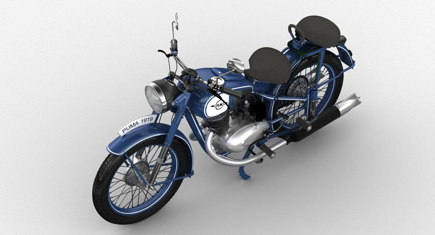 Motorcycle IZH-49 3D Model by ferhatkose19