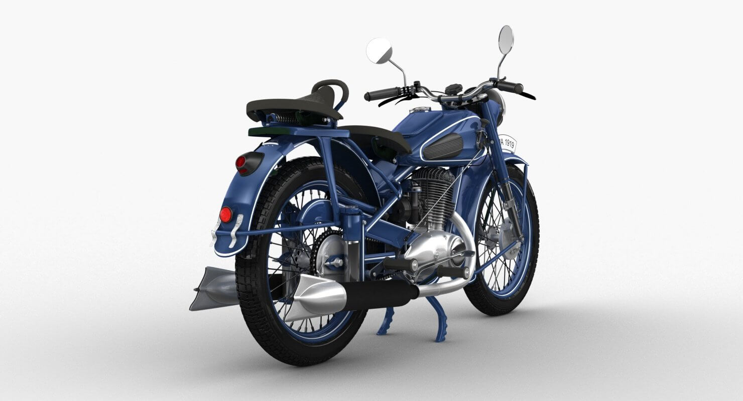 Motorcycle IZH-49 3D Model by ferhatkose19