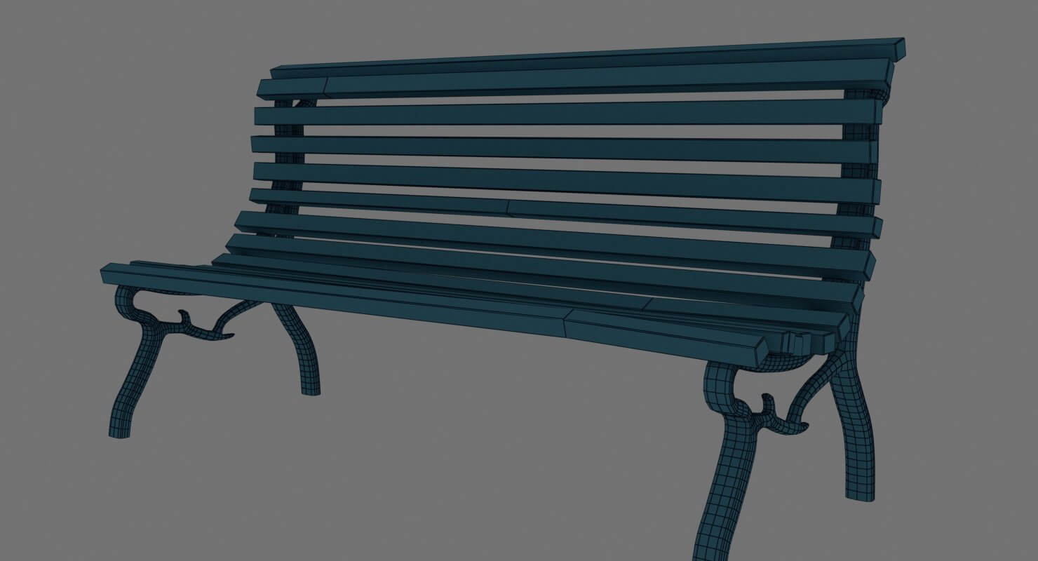 Park Bench - 3D Model by ferhatkose19