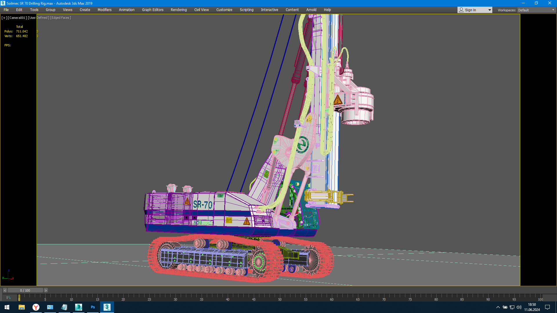 Soilmec SR 70 Drilling Rig - 3D Model by ferhatkose19