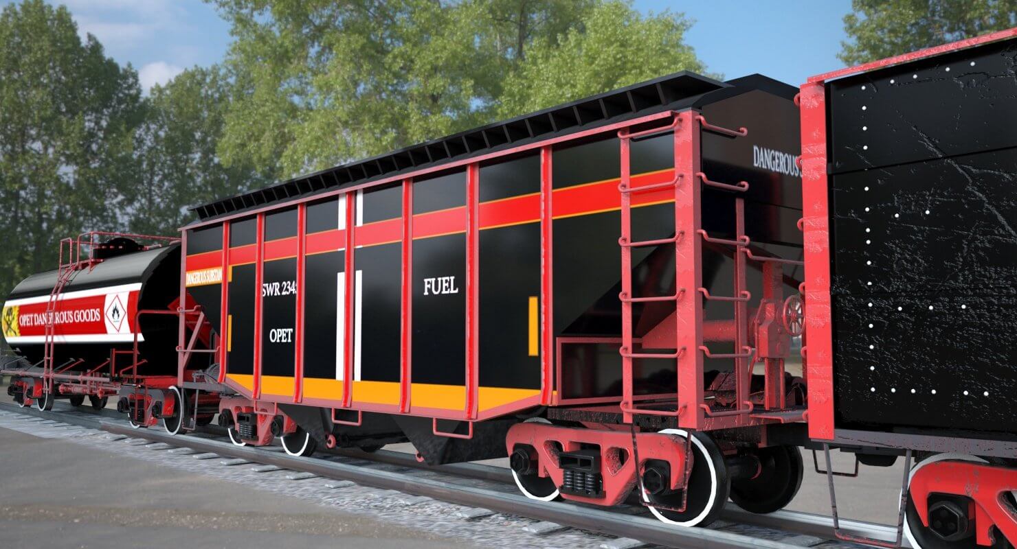 Steam Locomotive - 3D Model by ferhatkose19