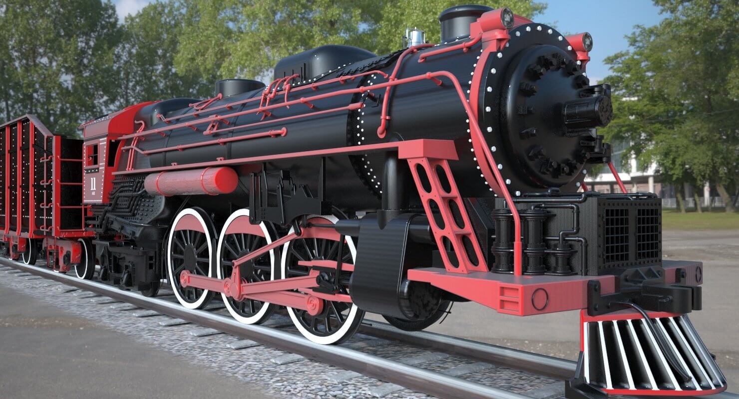 Steam Locomotive - 3D Model by ferhatkose19