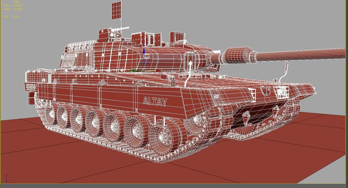 Tank Altay - 3D Model by ferhatkose19