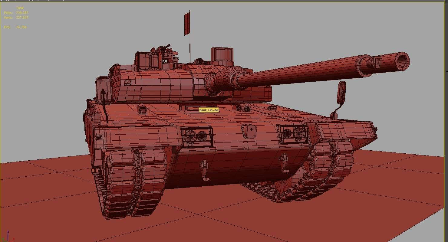 Tank Altay - 3D Model by ferhatkose19