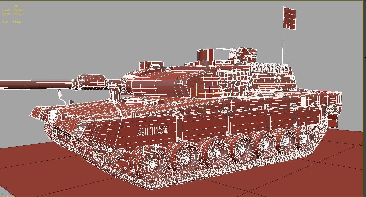 Tank Altay - 3D Model by ferhatkose19