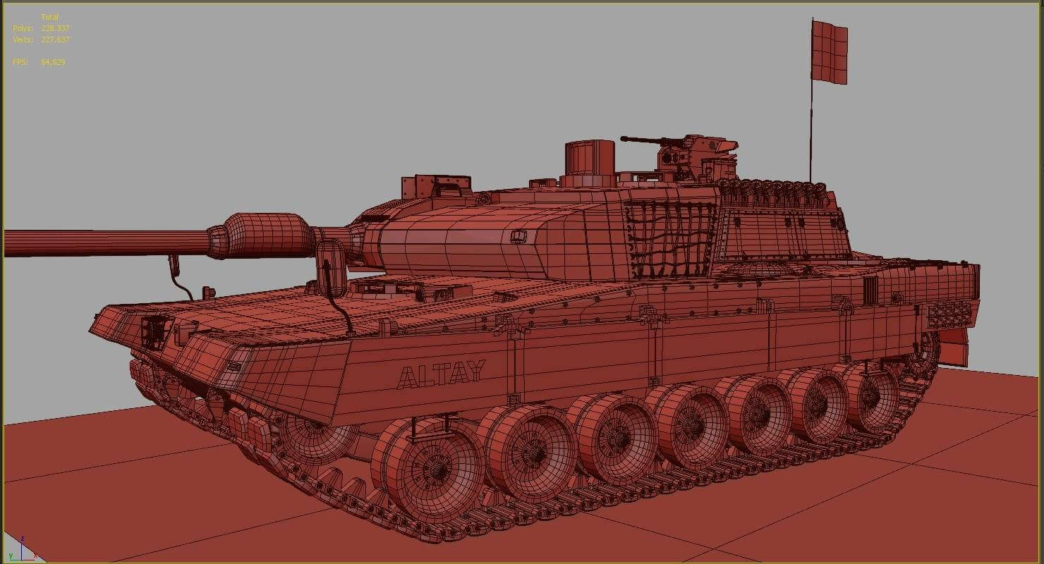Tank Altay - 3D Model by ferhatkose19