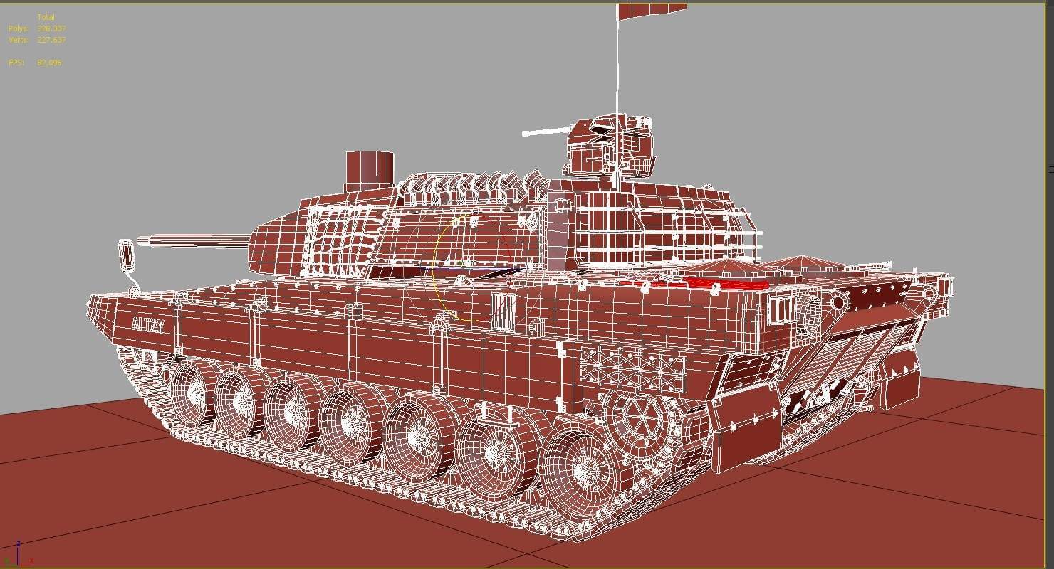 Tank Altay - 3D Model by ferhatkose19