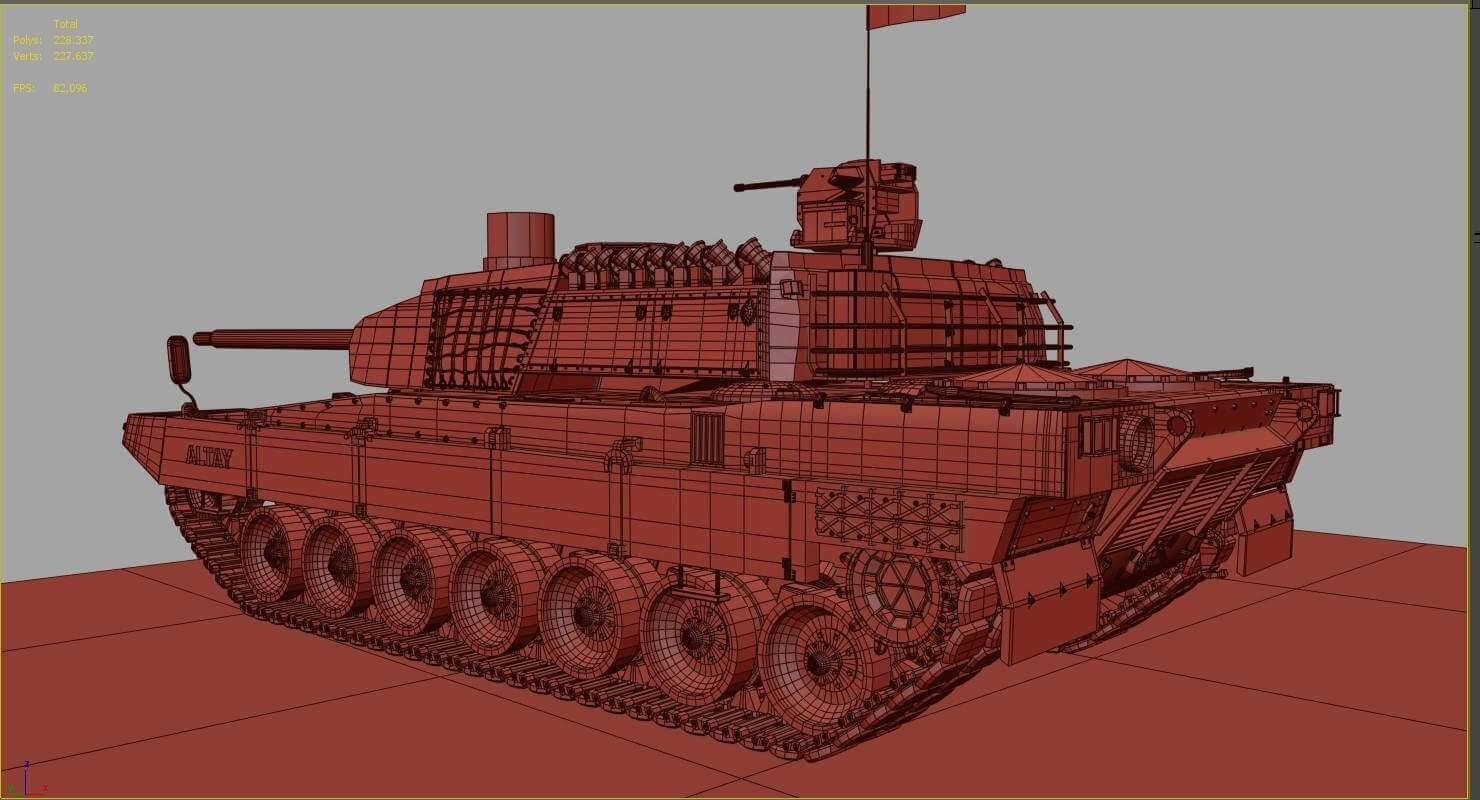 Tank Altay - 3D Model by ferhatkose19