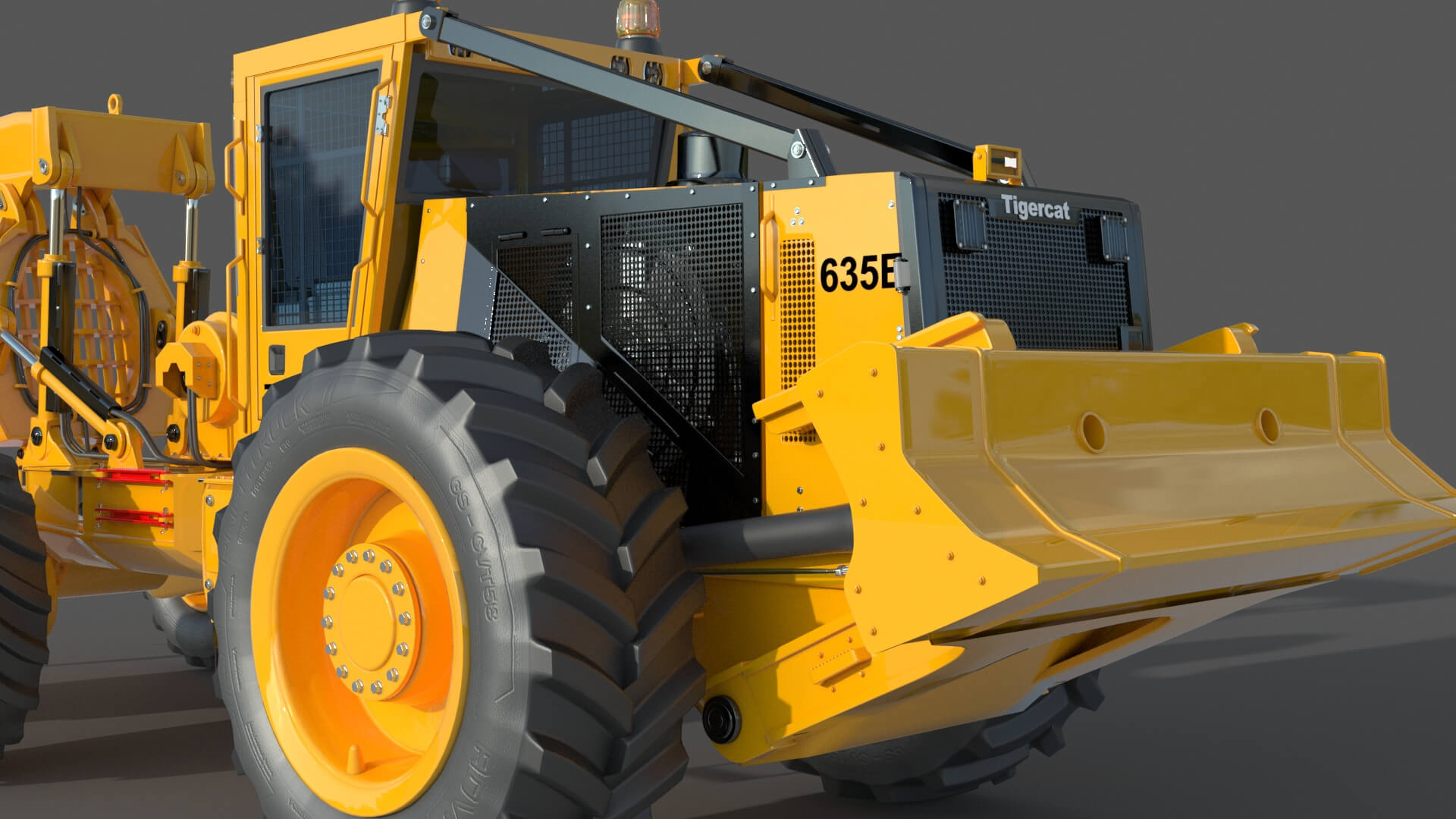 Tigercat Skidder Forestry Loader 635E - 3D Model by ferhatkose19