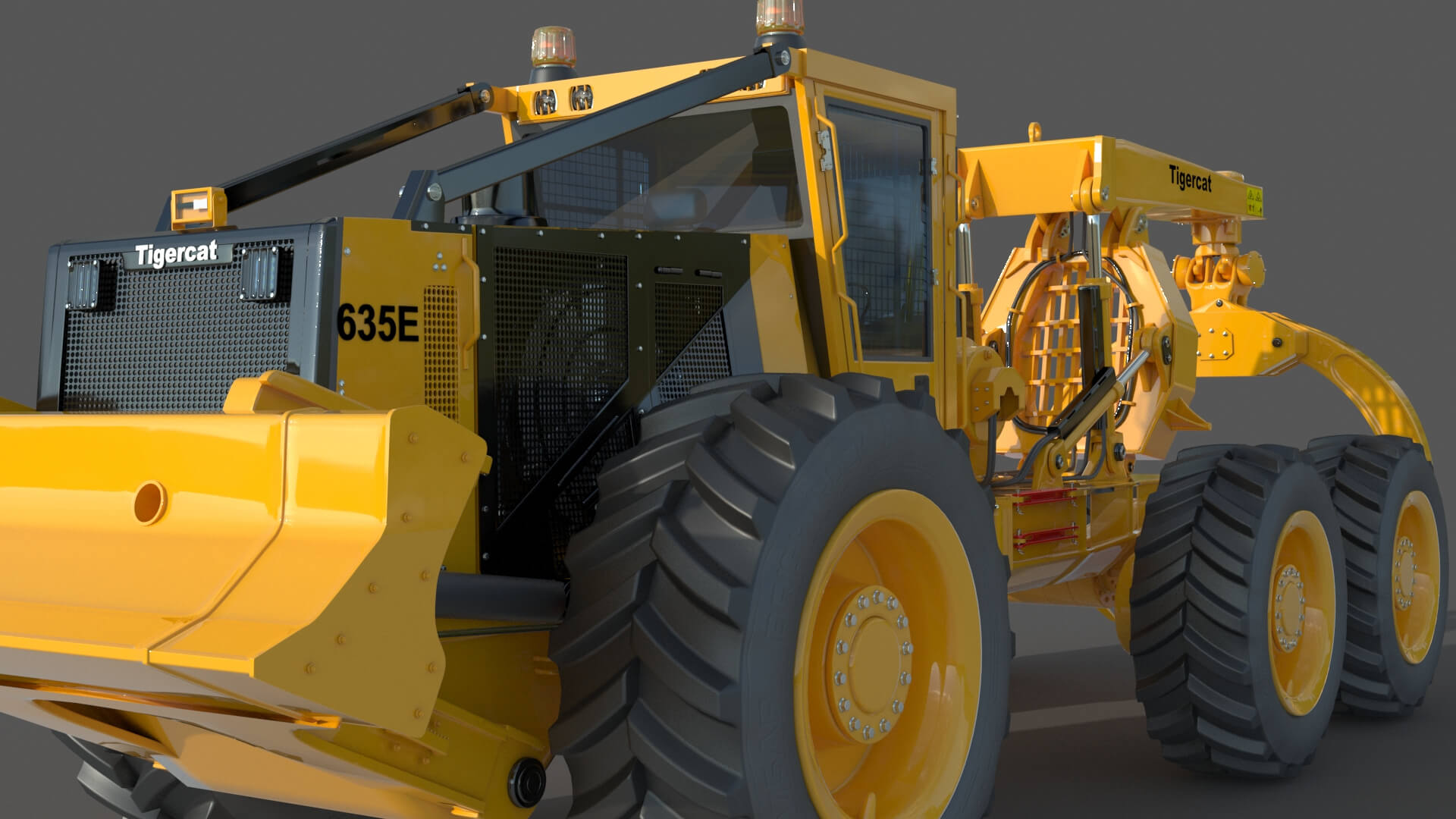 Tigercat Skidder Forestry Loader 635E - 3D Model by ferhatkose19