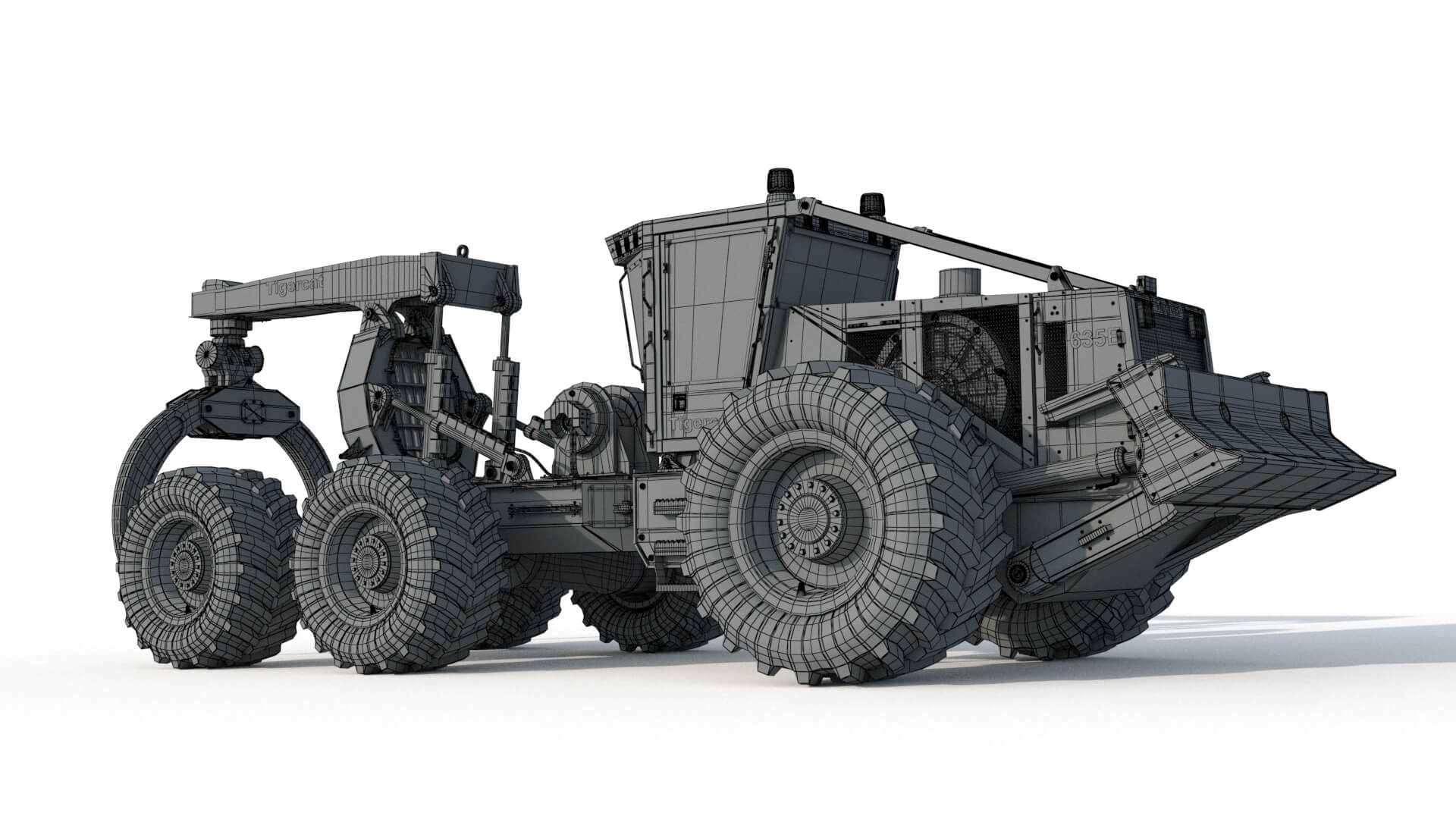 Tigercat Skidder Forestry Loader 635E - 3D Model by ferhatkose19