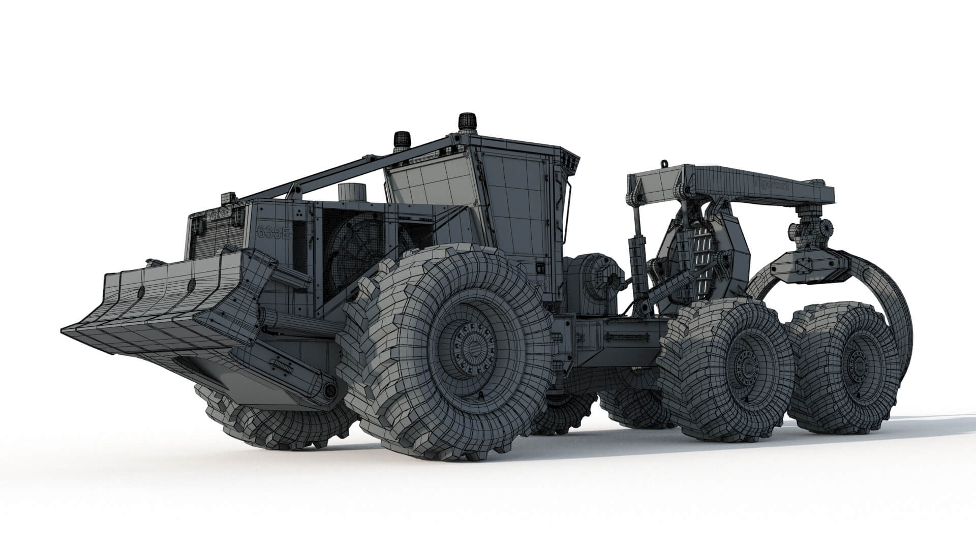 Tigercat Skidder Forestry Loader 635E - 3D Model by ferhatkose19