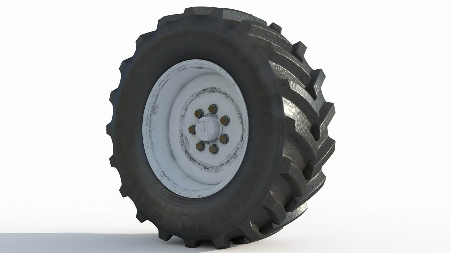 Tractor Wheel Rim Tire - 3D Model by ferhatkose19