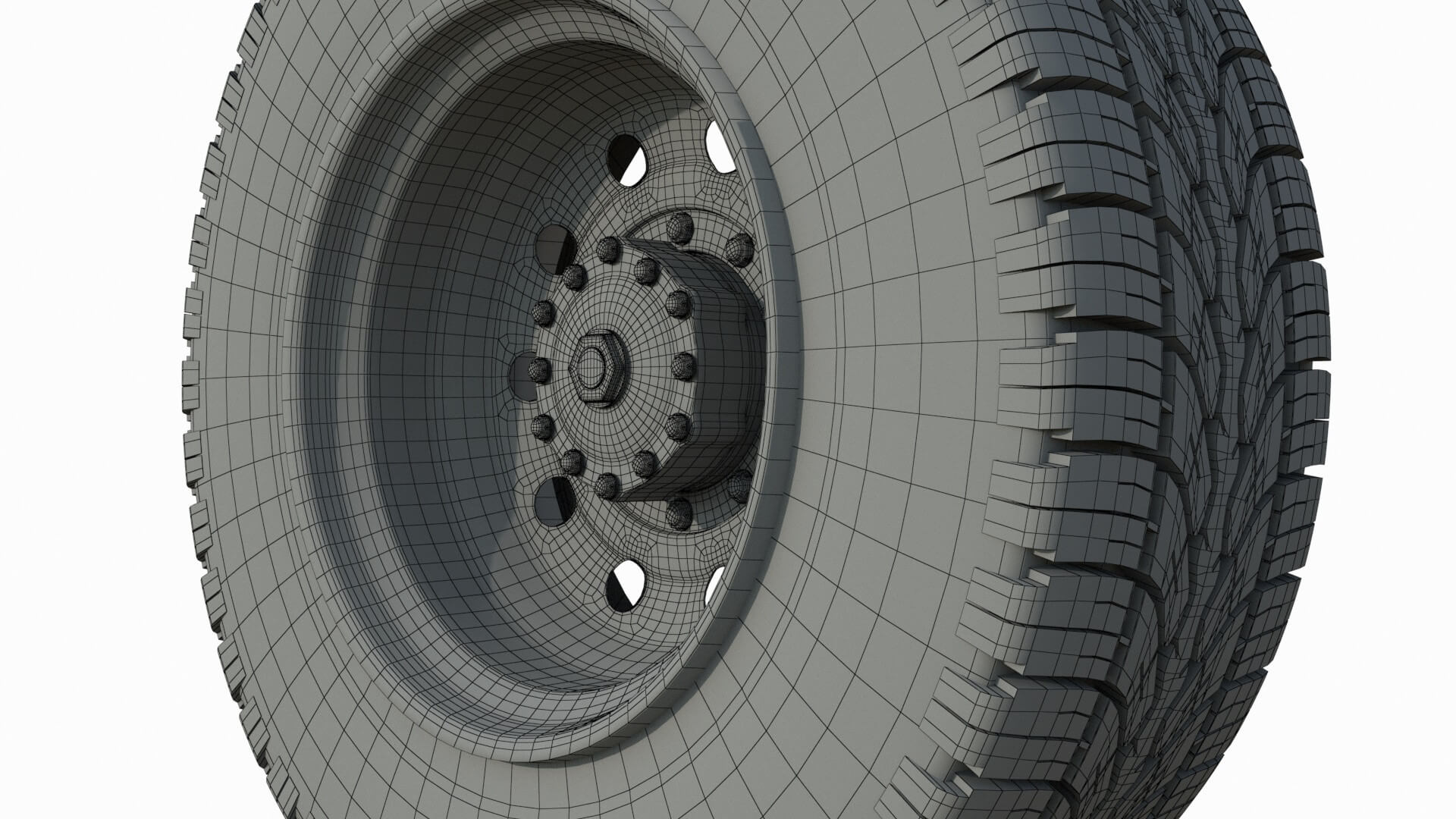 Truck Wheel 03 - 3D Model by ferhatkose19