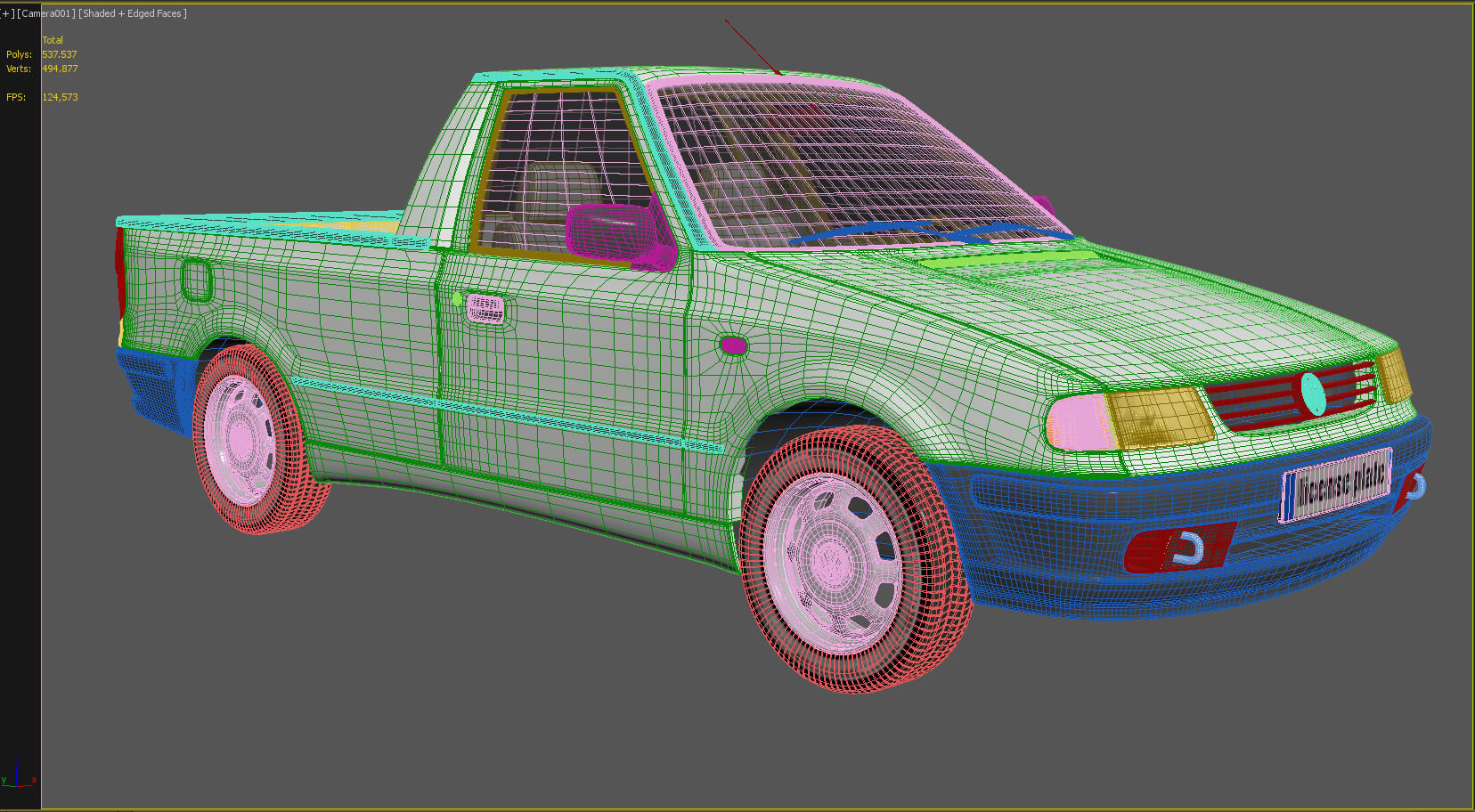 Volkswagen Caddy Pickup MK2 - 3D Model by ferhatkose19