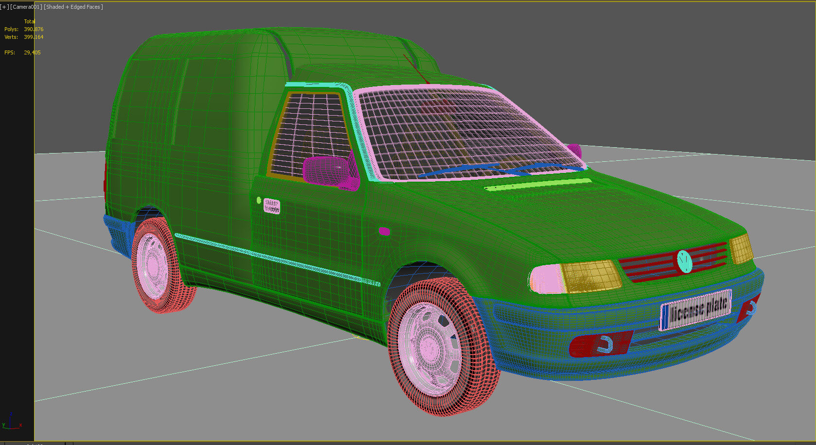 Volkswagen Caddy Van MK2 - 3D Model by ferhatkose19