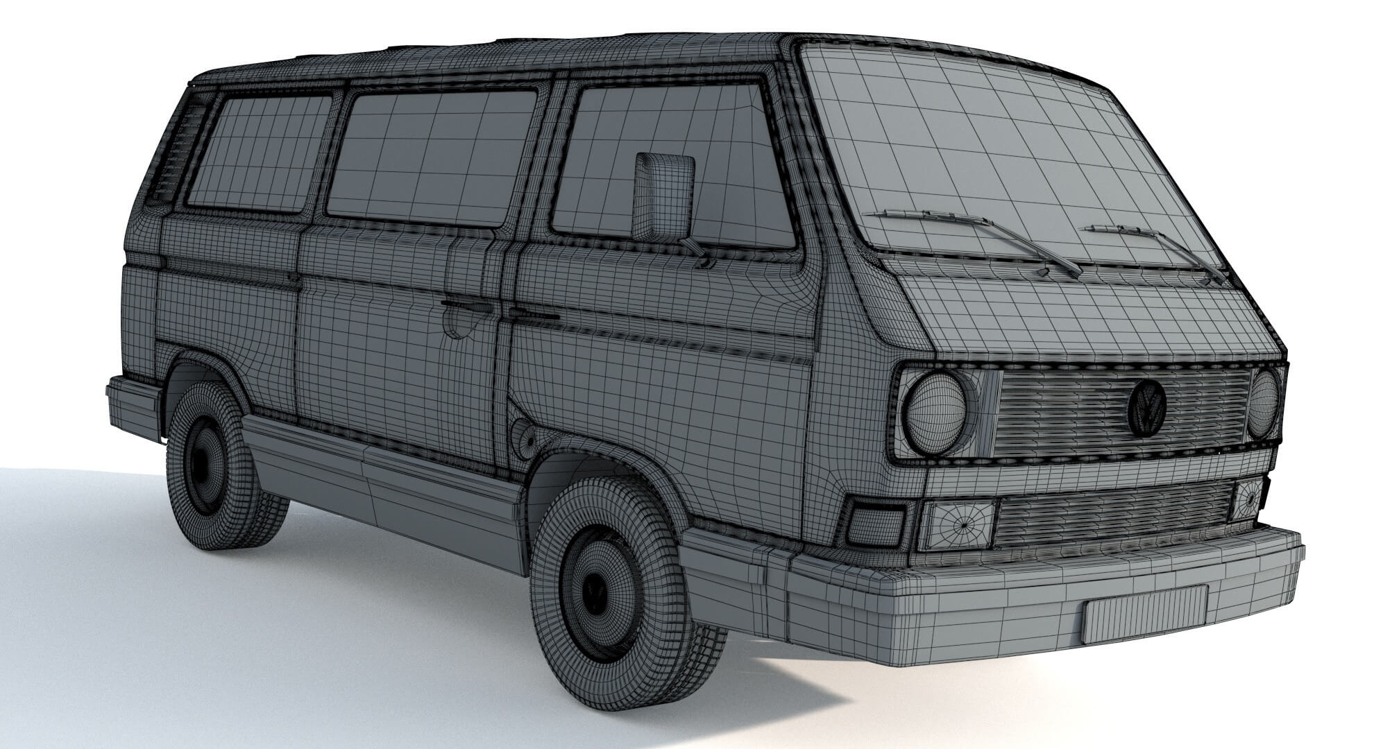 Volkswagen Transporter Passenger Van - 3D Model by ferhatkose19