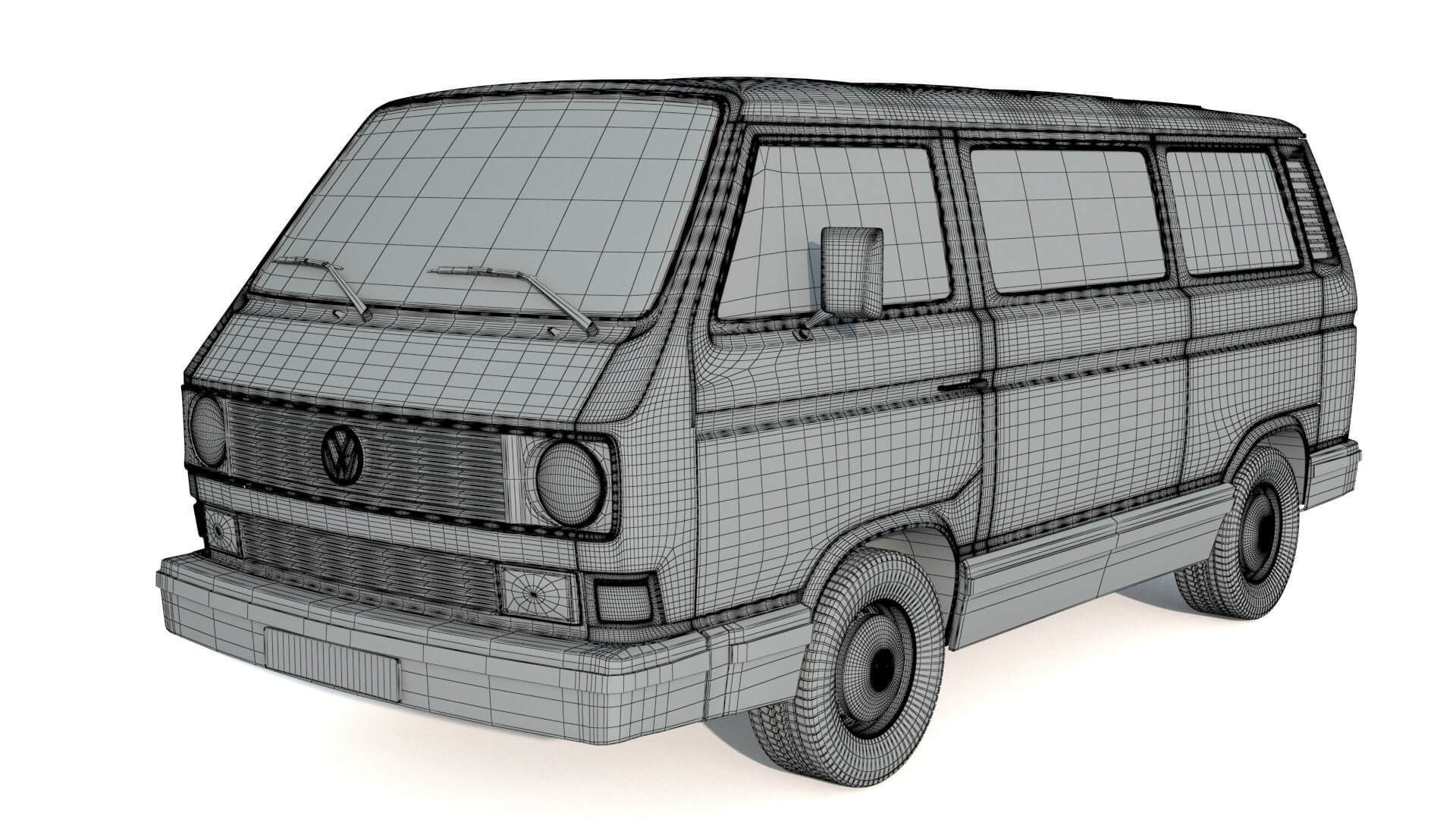 Volkswagen Transporter Passenger Van - 3D Model by ferhatkose19