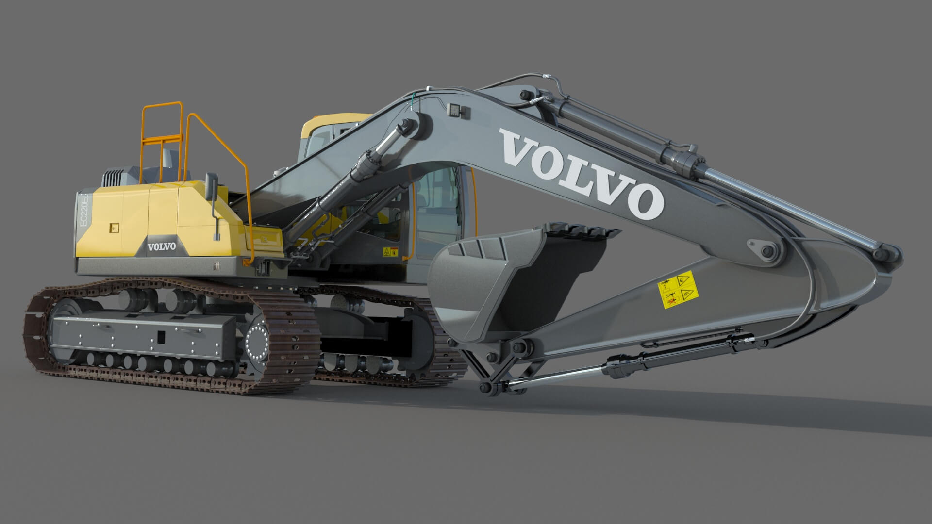 Volvo Ec220El Excavator - 3D Model by ferhatkose19