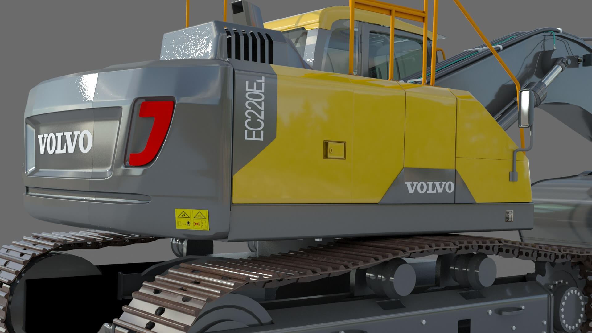 Volvo Ec220El Excavator - 3D Model by ferhatkose19