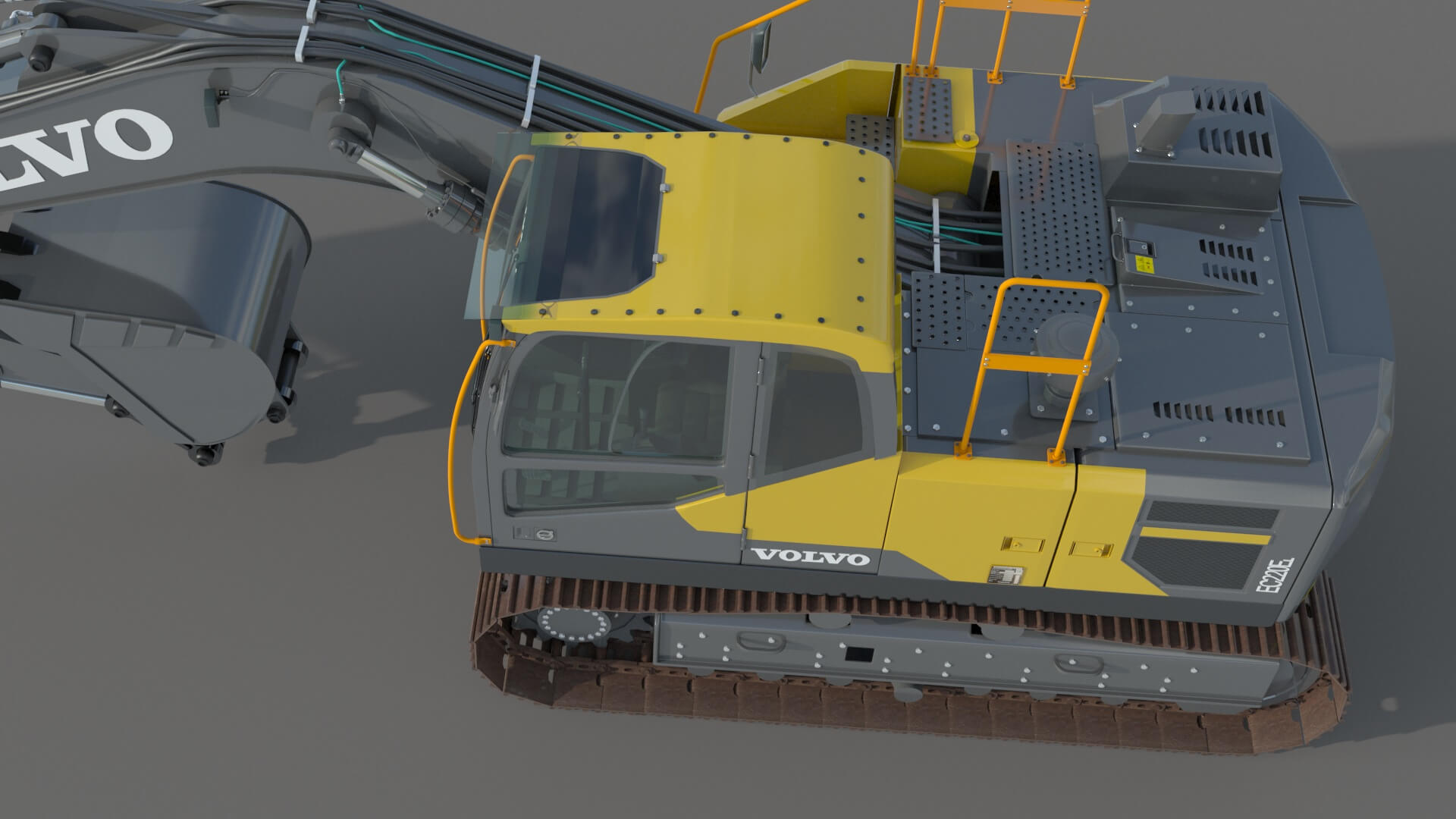 Volvo Ec220El Excavator - 3D Model by ferhatkose19